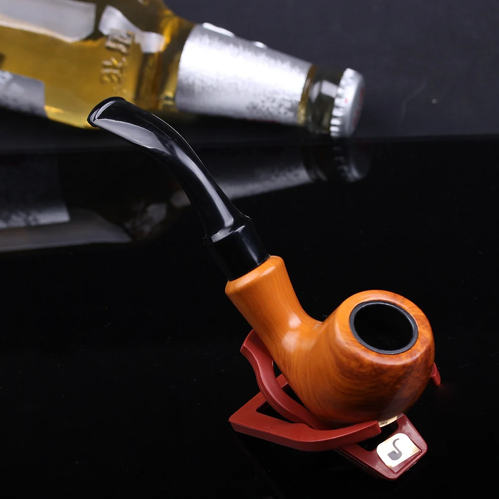 1pcs Vogue Noble Round Knight Durable wooden Tobacco Smoking Pipe|pipe ...