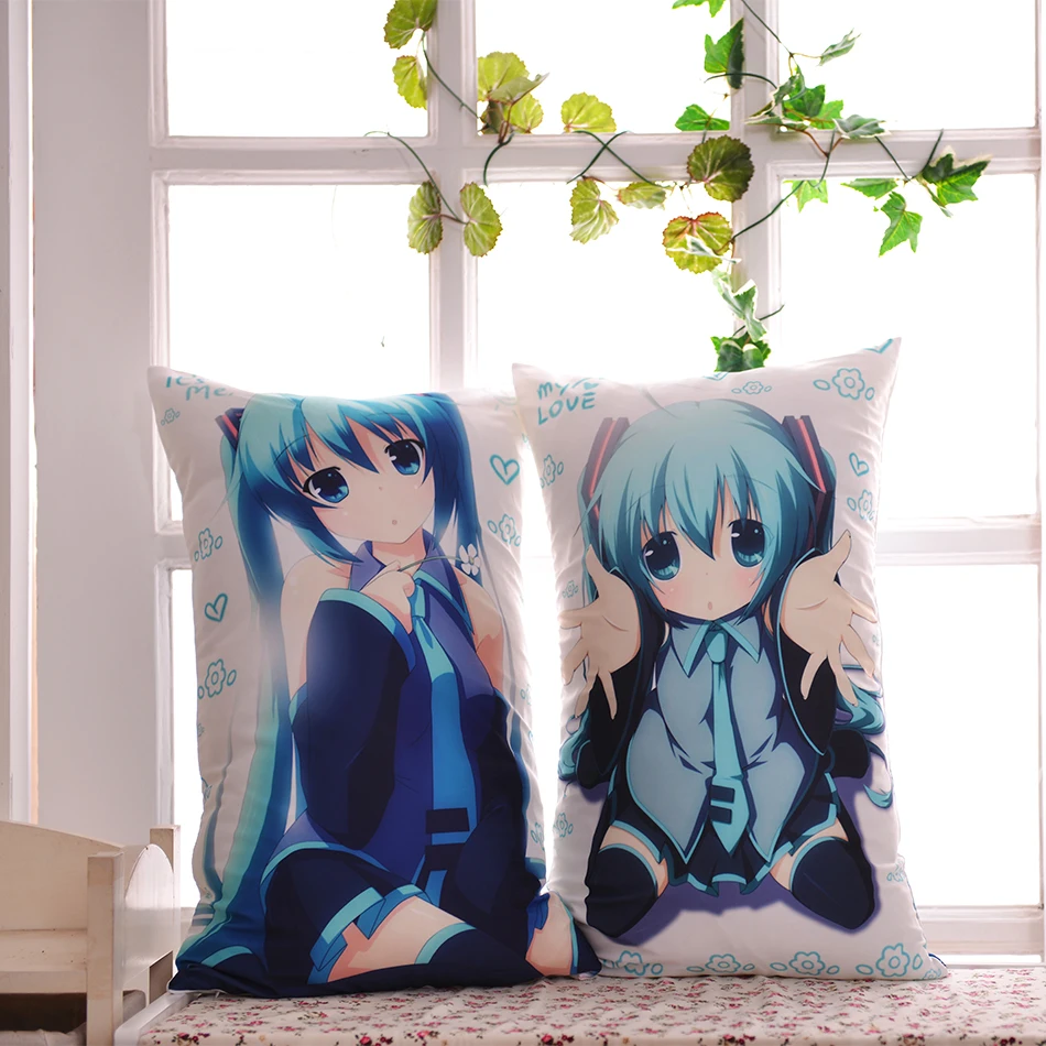Japanese Anime Hatsune Miku Hugging Body Back Pillow Cute Kawaii Cartoon Pillows Vocaloid Otaku