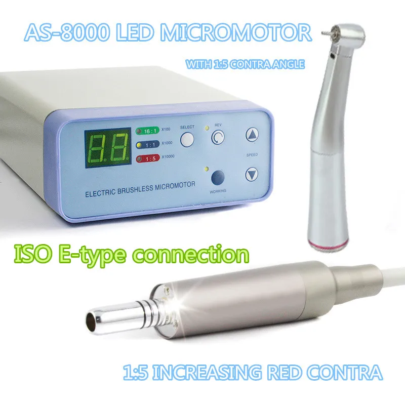 Electric Micro motor with 1:5 LED Handpiece System Micromotor Cord NSK ...