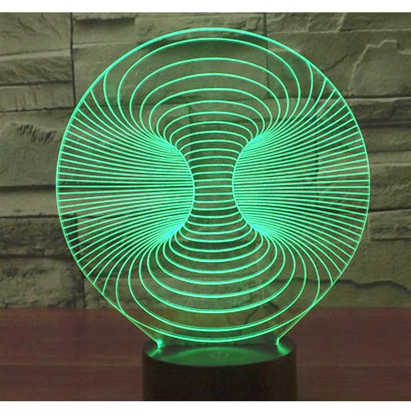 LED Desk Lamp with Touch Button 3D Lamp USB 3D LED Night Light as Home ...