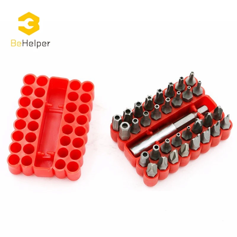 BeHelper 33Pcs Security Tamper Proof Bit Set, Torx Hex Star Spanner Tri ...