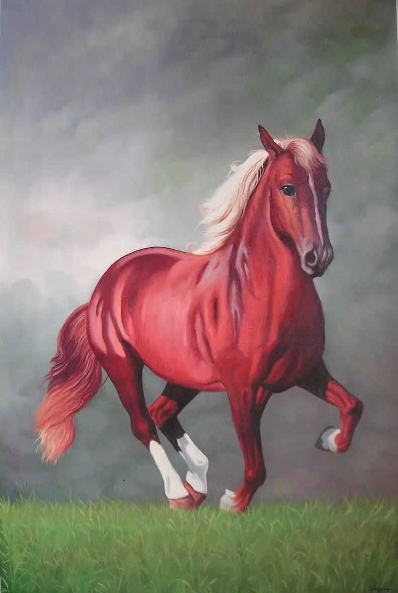 Canvas-Art-Animal-Oil-Painting-for-Living-Room-Wall-Decoration-Picture ...