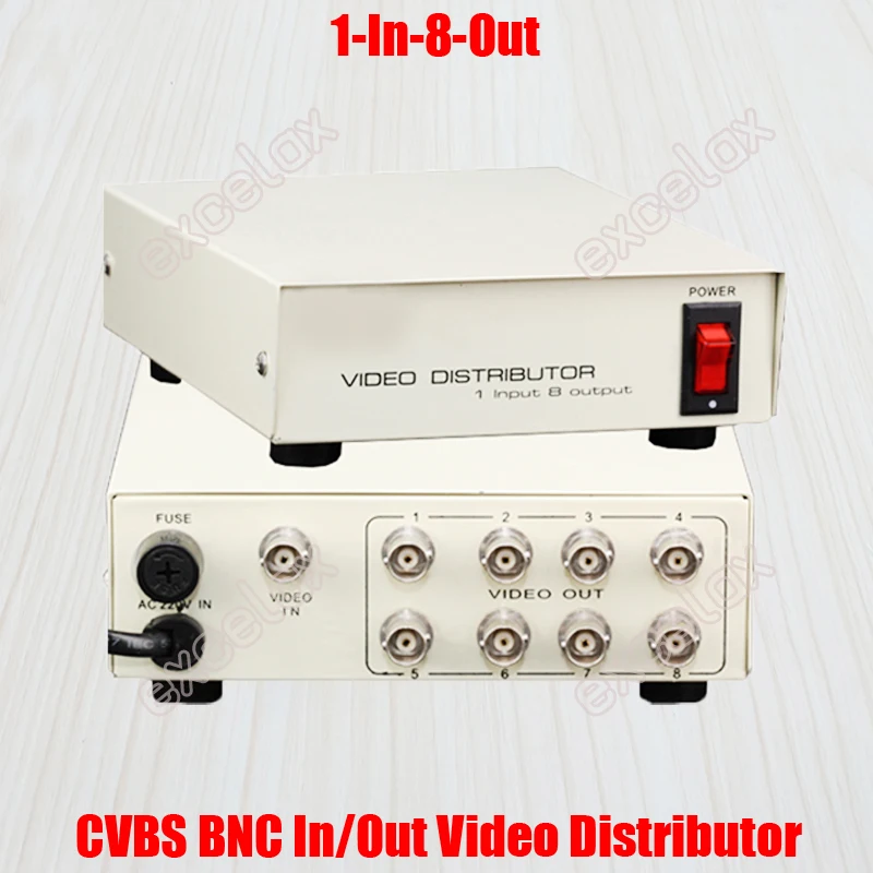 1-In-8-Out-CVBS-Analog-Video-Distributor-Multiplexer-Splitter-for-CCTV ...