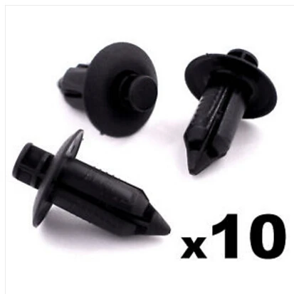 10x For Mazda Black Plastic Rivet Style Body And Trim Panel Retainer ...