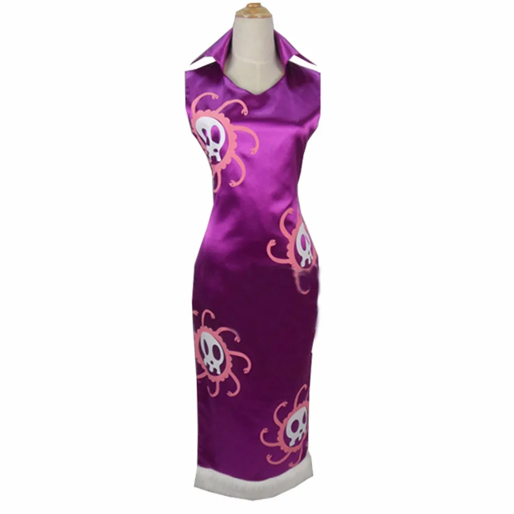 2017 Anime One Piece Cosplay Boa Hancock Cosplay Cheongsam Dress Women Halloween Costume For