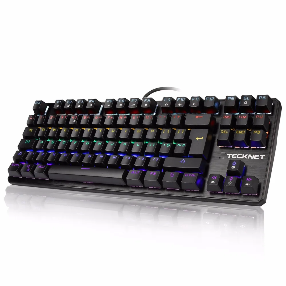 TeckNet Mechanical Keyboard 88 Keys Full Anti ghosting Waterproof ...
