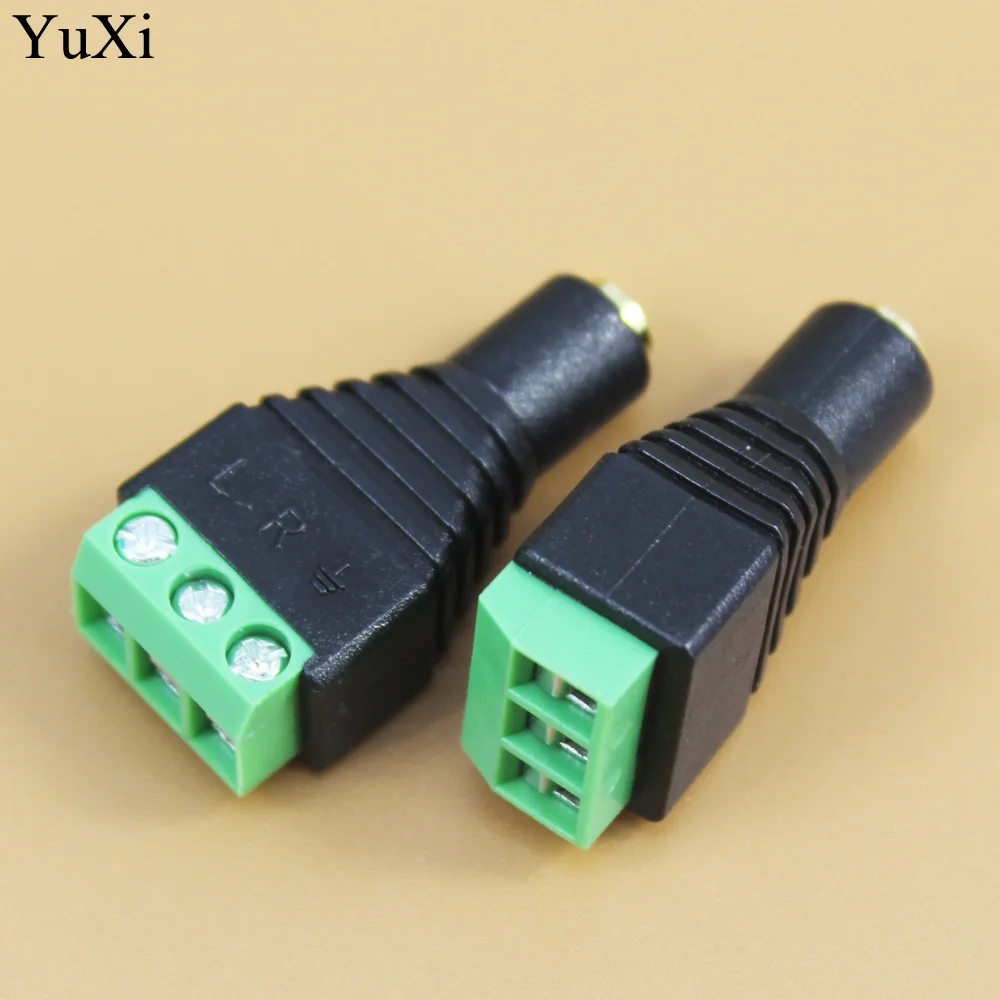 3pcs Connector Jack 3.5mm Video AV Balun 3.5mm stereo female to AV ...