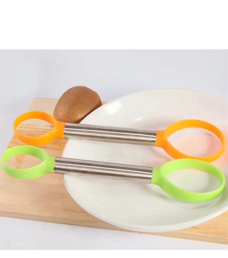 1pcs Size Double headed Fruit Digging Seed Remove Device Plastic Clear ...