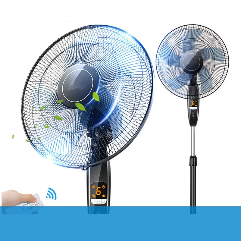 55W Power Saving Remote Control 8 Hours Timing Floor Electric Fan ...