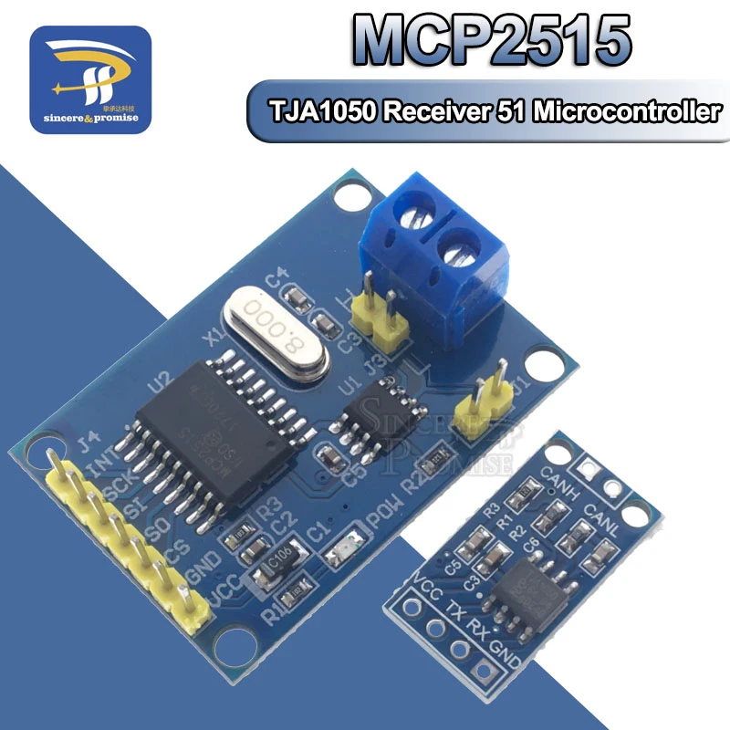 Mcp2515 Can Bus Driver Module Board Tja1050 Receiver Spi For 51 Mcu Arm Controller Interface ...