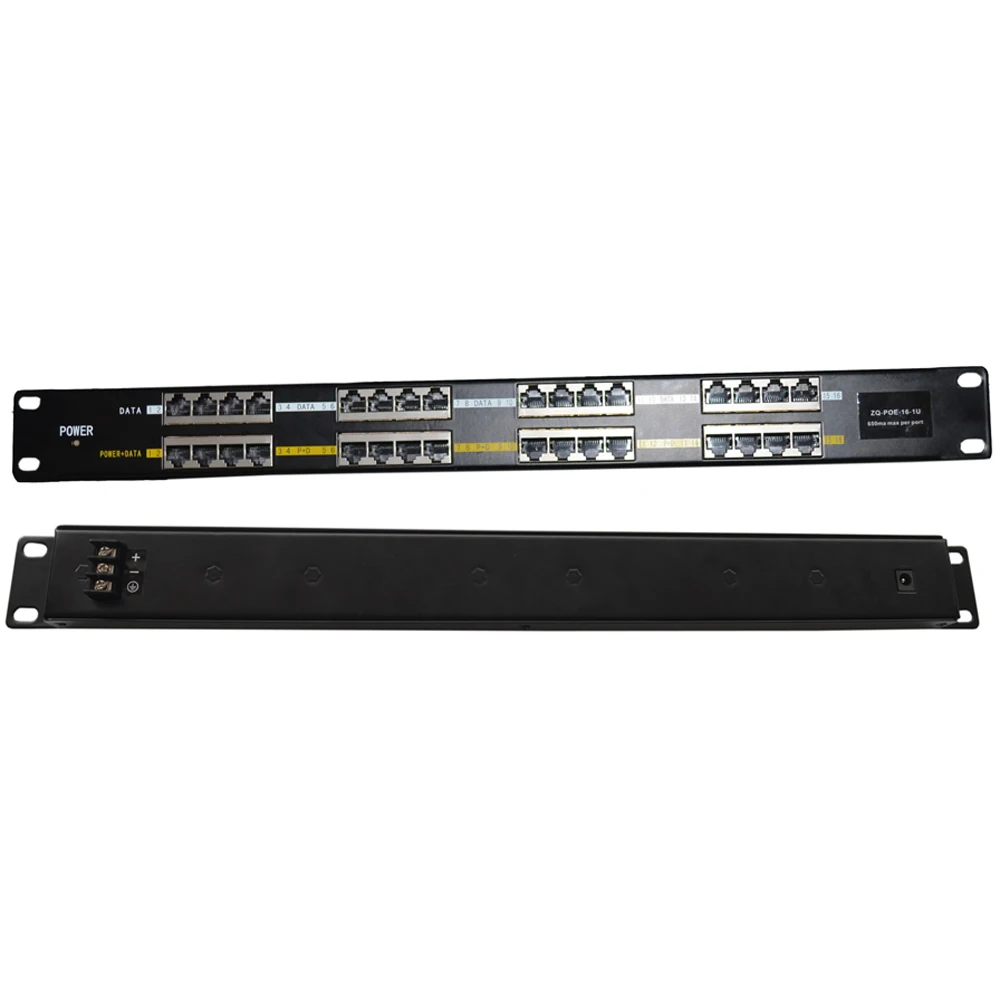 Rack-mount-16-Port-10-100Mbs-Power-over-Ethernet-PoE-injector-PoE-Panel ...