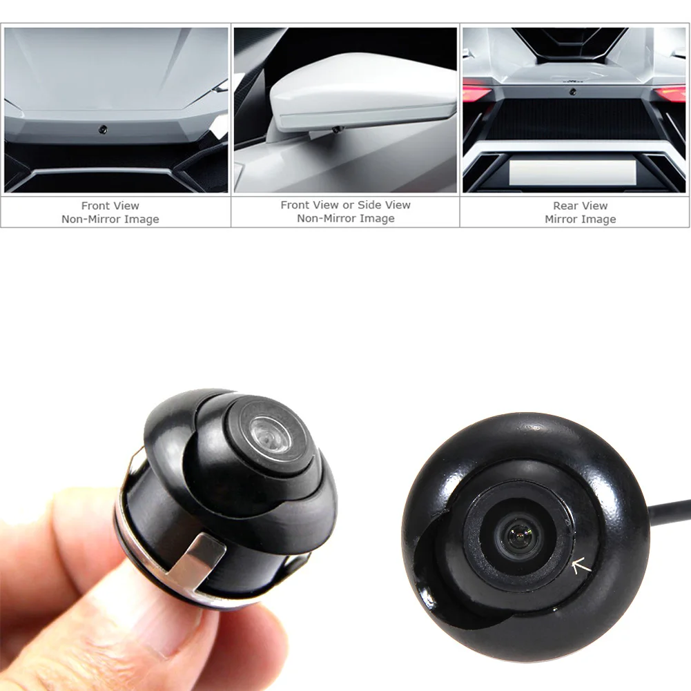 1Pcs CCD HD night vision car camera front/rear view camera 360 degree ...