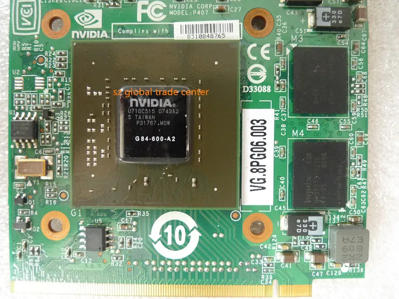 nVidia GeForce 8600M GT 8600MGT MXM II DDR2 512M G84 600 A2 Graphics ...