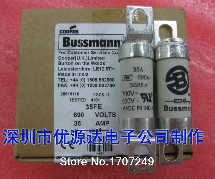 New Original Us Imports Bussmann Fuse Bs88: 4 Fuse 35fe 35a 690v Bs88 ...