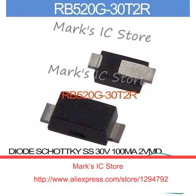 RB520G 30T2R DIODE SCHOTTKY SS 30V 100MA 2VMD RB520G 30T Semiconductor ...