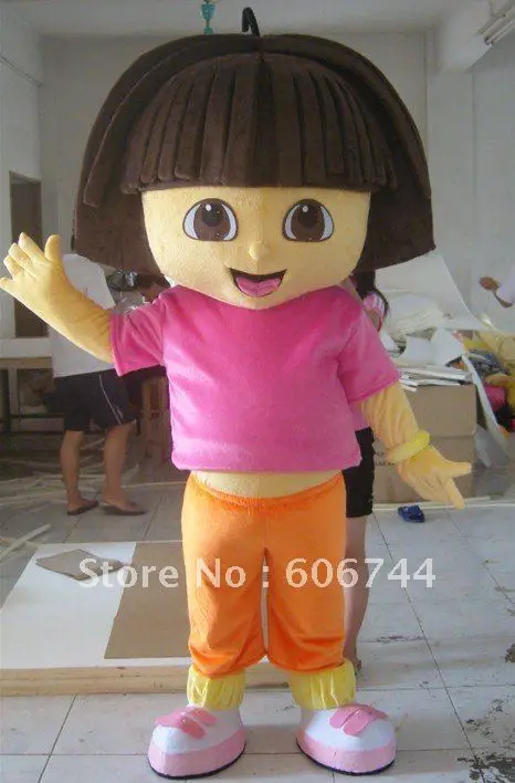 Adult Dora the Exprlorer Cartoon Character Mascot Costumes High Quality ...