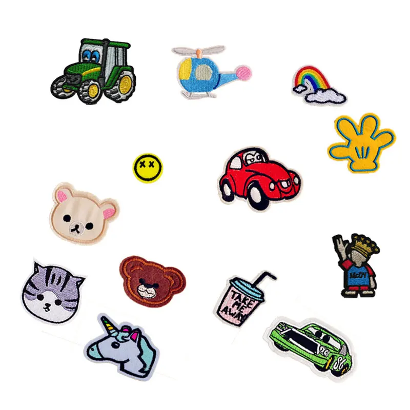 1 PC Applique Cartoon Patches for Clothing Stripes on Clothes ...