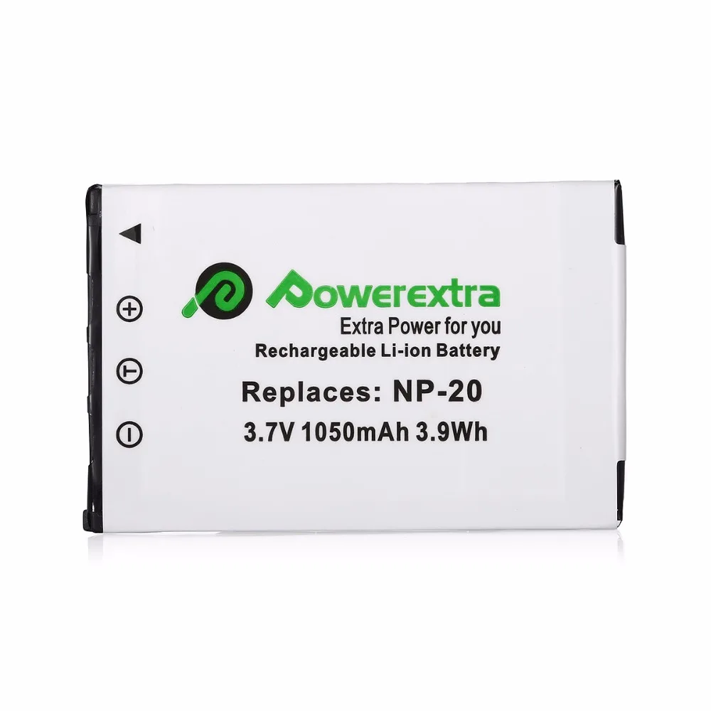 Powerextra 3.7v Battery NP 20 Li ion Batteries For Casio Exilim EX S100 ...