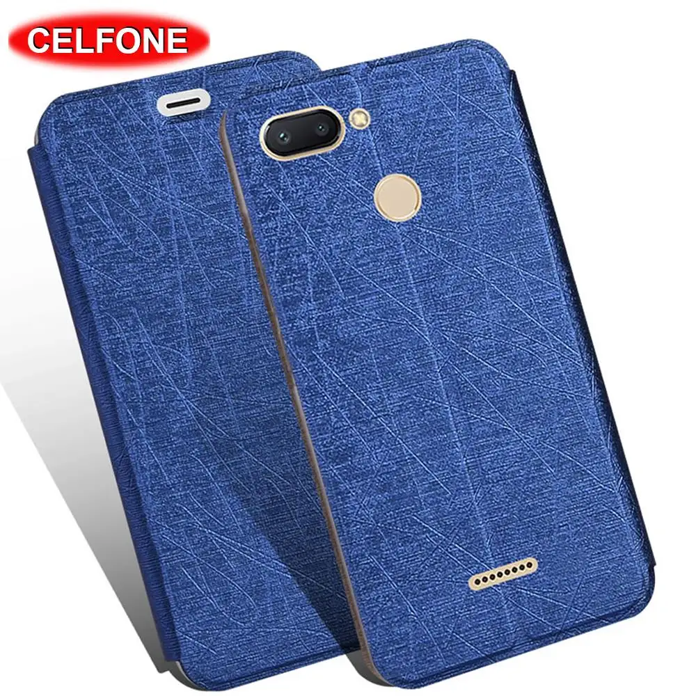 Xiaomi Redmi 6 Case Luxury Pu Leather Soft Tpu Stand Cover Flip Case