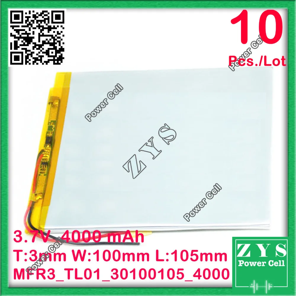 10pcs Safety Packing,3.7V 4000mah Li ion battery for tablet pc 8 inch ...