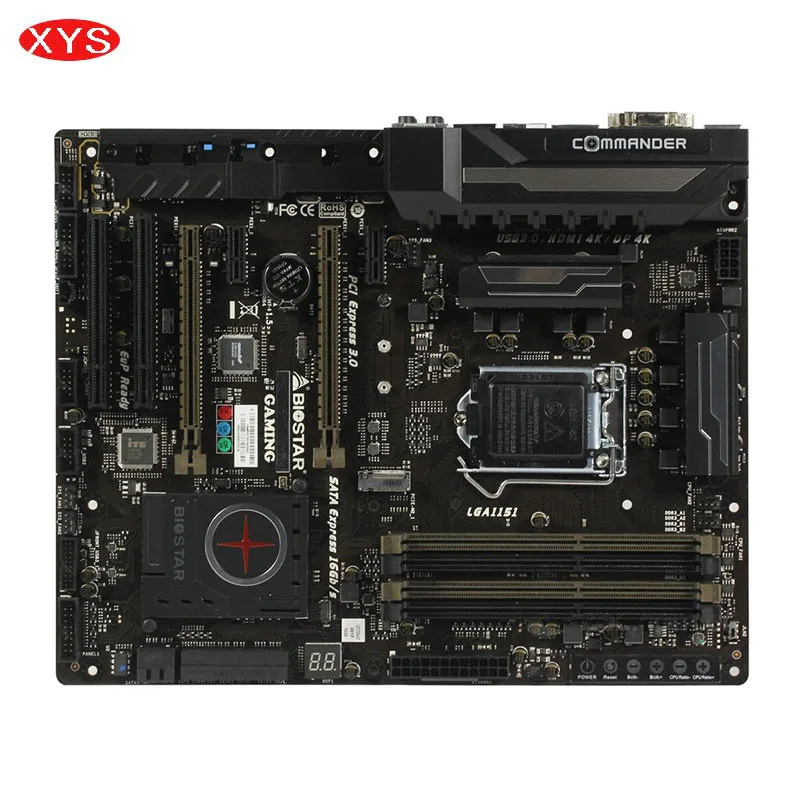 BIOSTAR 게임 Z170T 원래 사용 마더 Z170 LGA 1151 DDR3 32 그램 SATA3 USB3.0 ATX ...