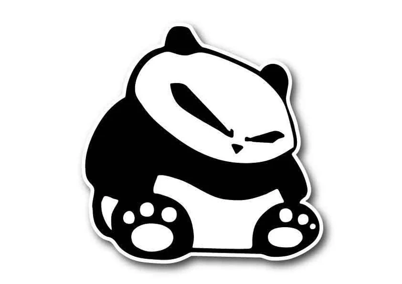50 pcs/lot Angry Evil Panda Sticker Vinyl adesivos para carro Jdm Drift ...