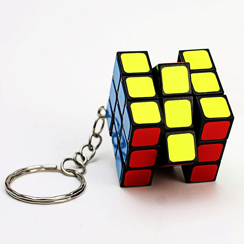 New Keychain 3CM Plastic ABS Mini Key Ring 3x3x3 Educational ...