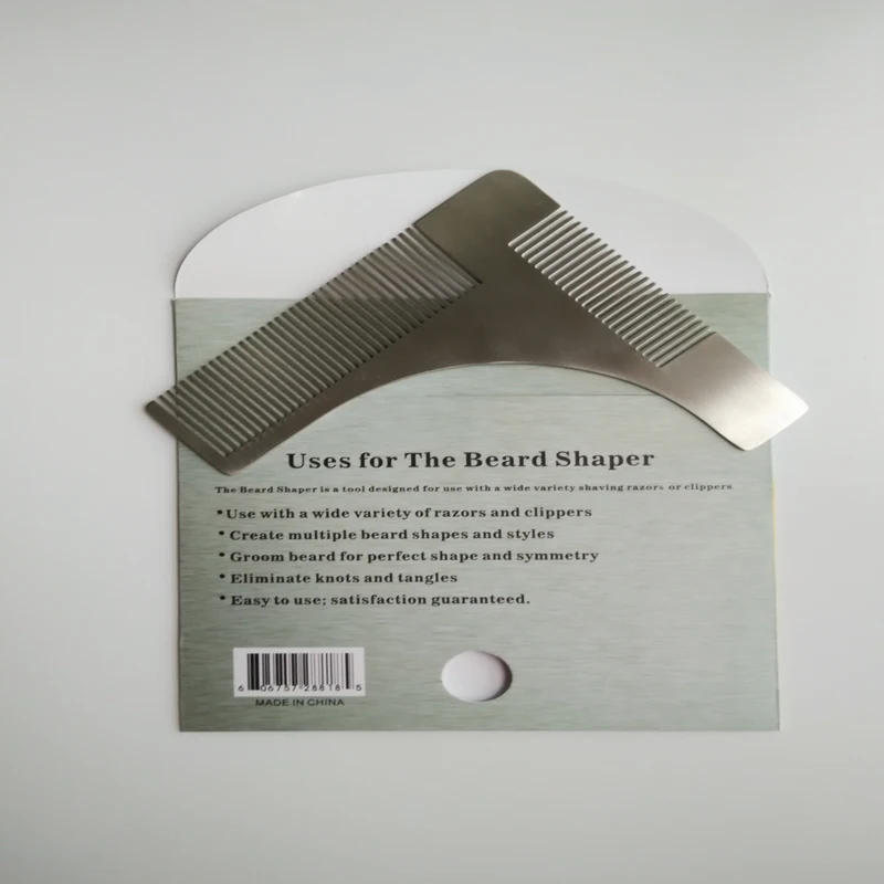 Mini Pocket Mustache Combs Goatee Combs Stainless Steel Comb Trim Tool ...