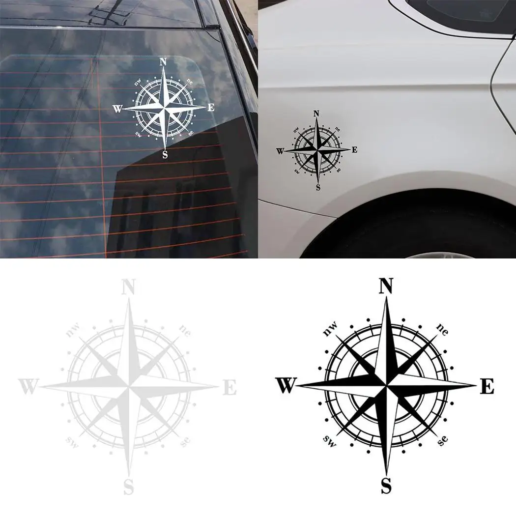 Decoration Nautical Compass Shape Car Sticker Stickers Vehicle ...