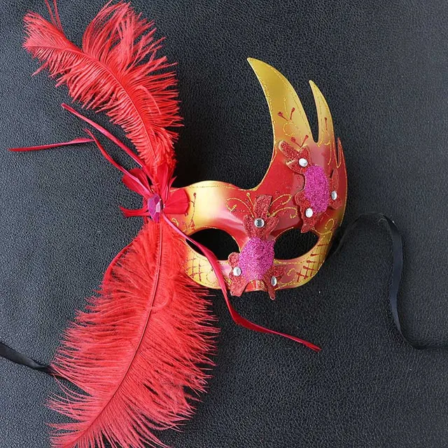 Flame Fire Eye Mask Masquerade Halloween Prop Party Fancy Dress Costume ...