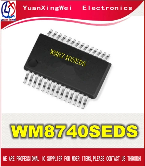Free Shipping 10pcs/lot Wm8740 Wm8740seds Ssop-28 - Replacement Parts ...