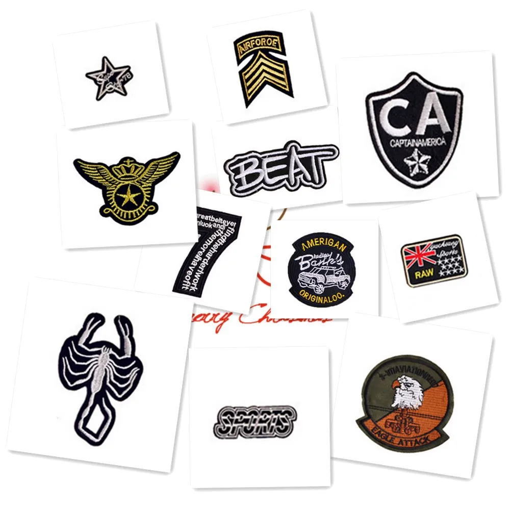 1 PC Letters Stripes on Clothes Embroidered Patches for Clothes ...