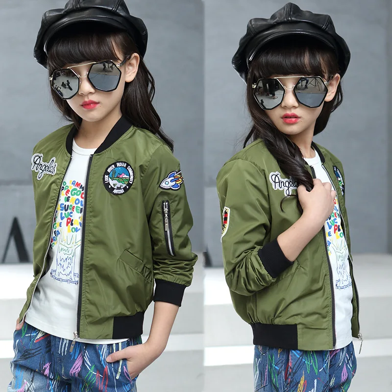 Teenage-Girls-Baseball-Jackets-Spring-Autumn-2017-New-Kids-Girls ...