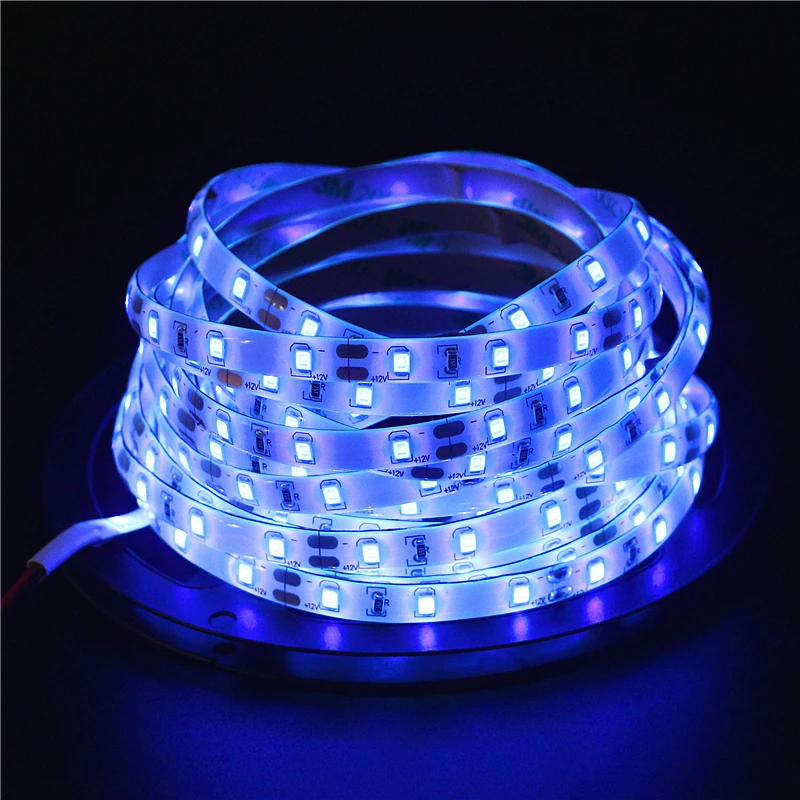5M 12V 2835 UV 60leds/m Ultraviolet led strip 395nm 2835SMD Purple 300 ...