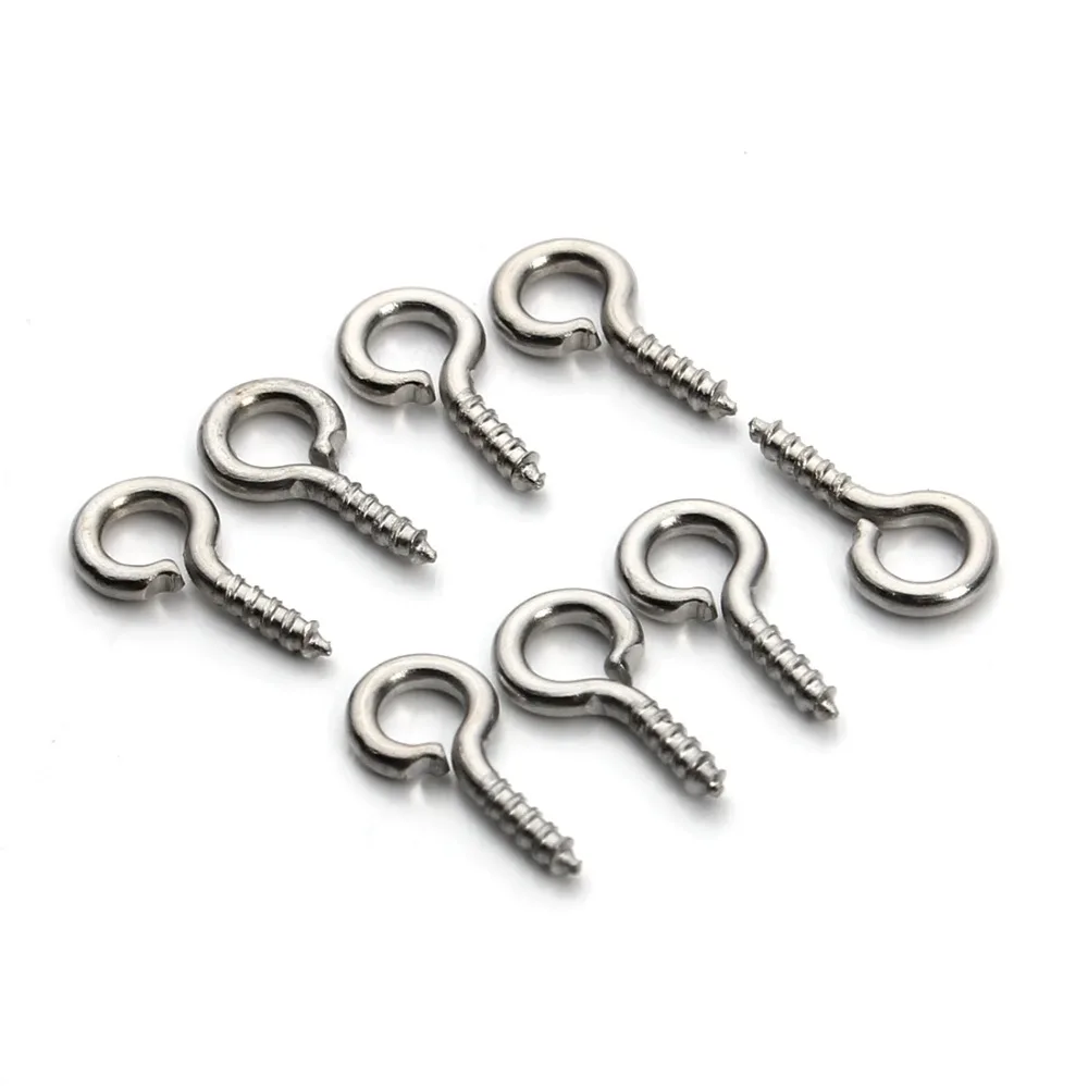 Jewelry Findings Mini Screw 4x10 Bail Connector Loops Screws
