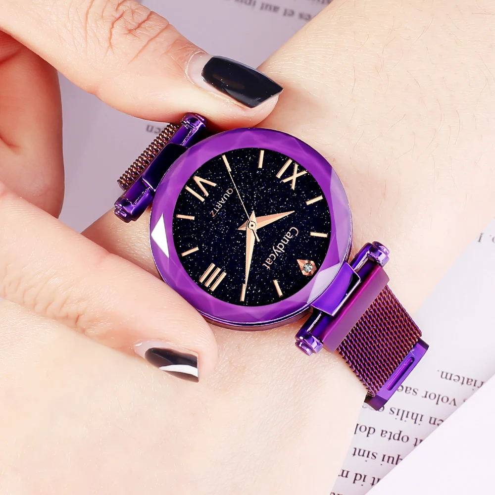 Αγορά Γυναίκες ' s ρολόγια | 2019 Women Watches Magnetic Lock Mesh Band ...