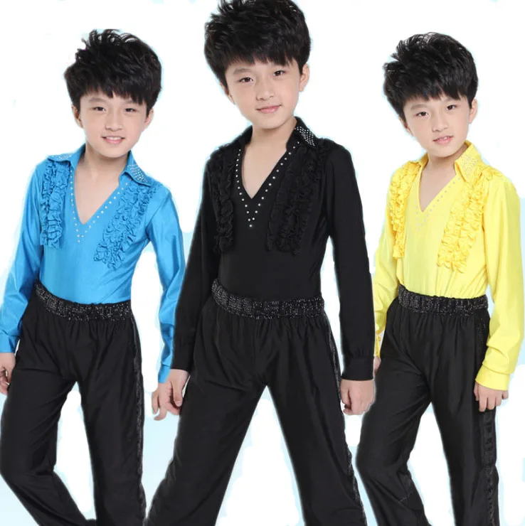 Boy Professional Ballroom Latin Salsa Cha Cha Dance Competition Costume ...