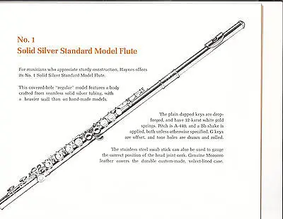 Haynes Flute Serial Numbers