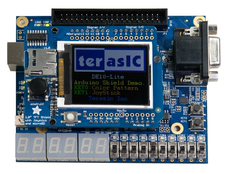 Altera max 10 fpga開発ボード,ロジックic 10m50daf484c7g DE10 LITE,arduino uno r3 ...