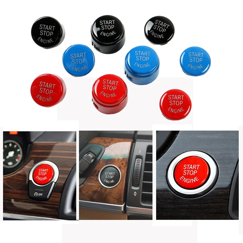 Car Engine Stop Start Button Cover Sticker Fit BMW E Chassis E90 E60 ...