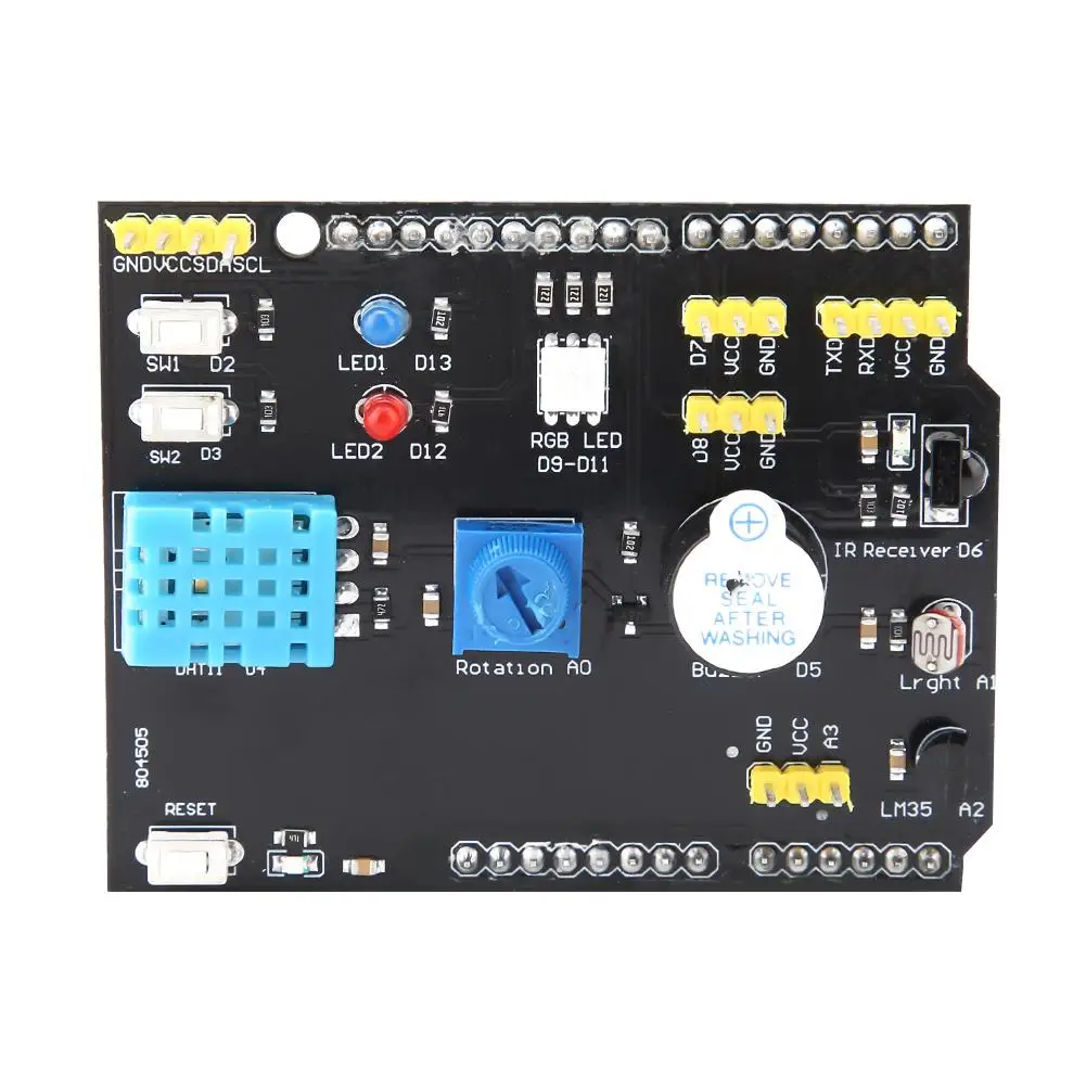 9 in 1 Multifunction Expansion Board - I2C, TTL.