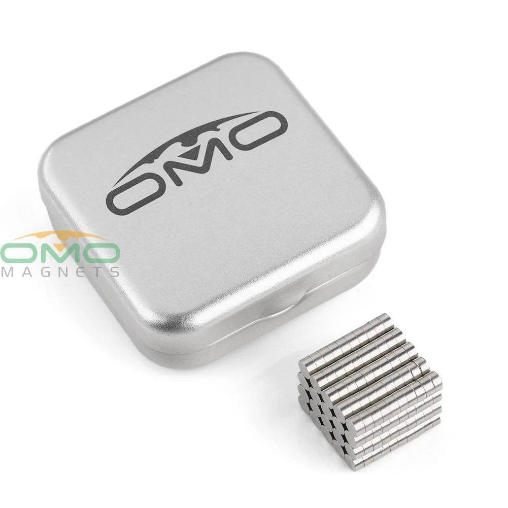 OMO Magnet 200pcs N50 Diameter 4mm x 2mm thick Disc Rare Earth Neo ...