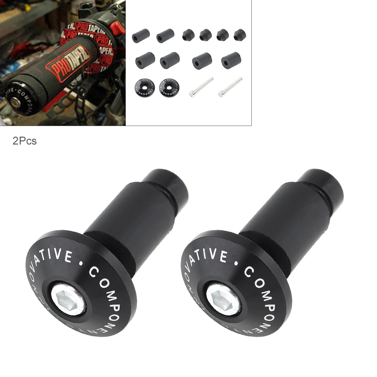 2pcs /lot Motorcycle Steering Wheel Handle End Lever Tail Weight Knob ...