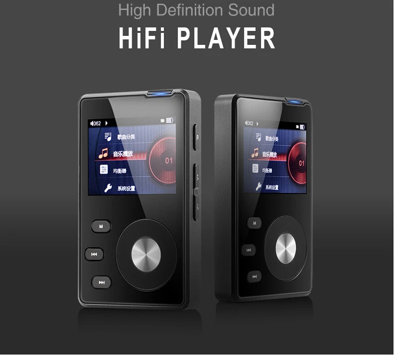 New AIDU AX8 Portable Lossless Hifi Audio MP3 Music Player Screen Card ...