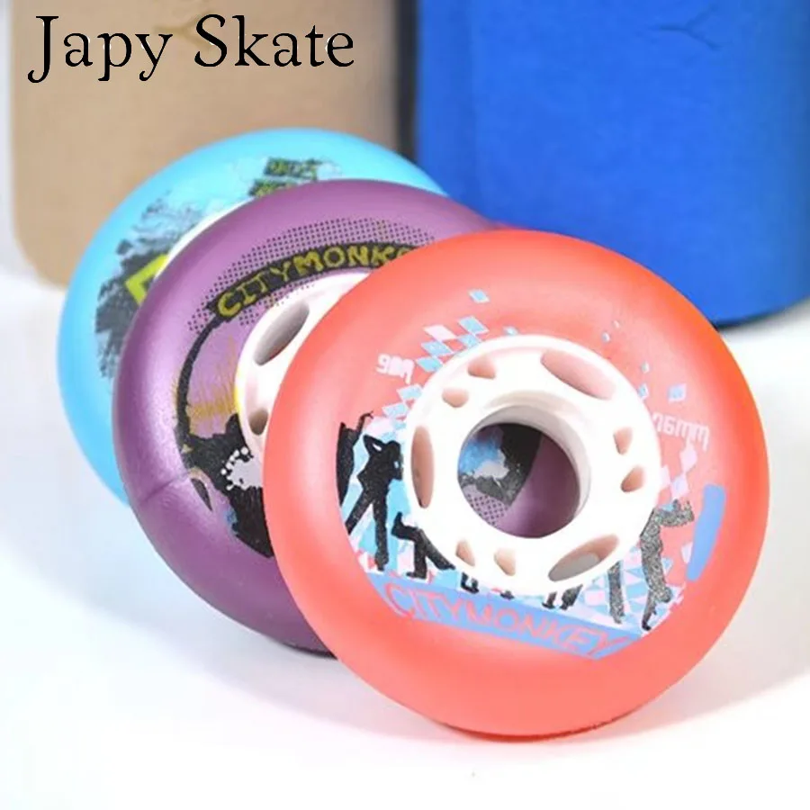 Japy skate 2017 citymonkey 90a inline rodas de skate slalom roller ...