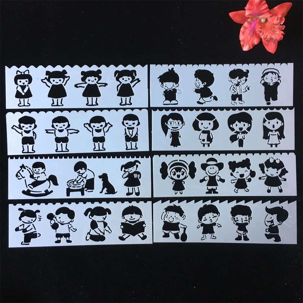 Chibi Stencils Colored