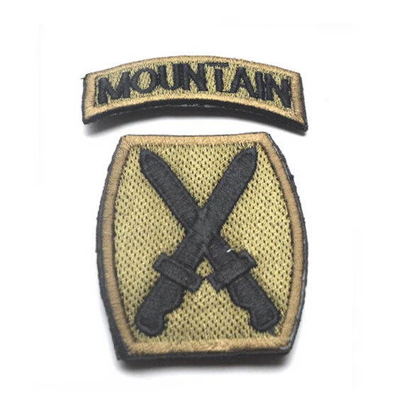 Embroidery Sword Patch Hook And Loop Tactical Patch Combat Military Badge Cloth Army Armband