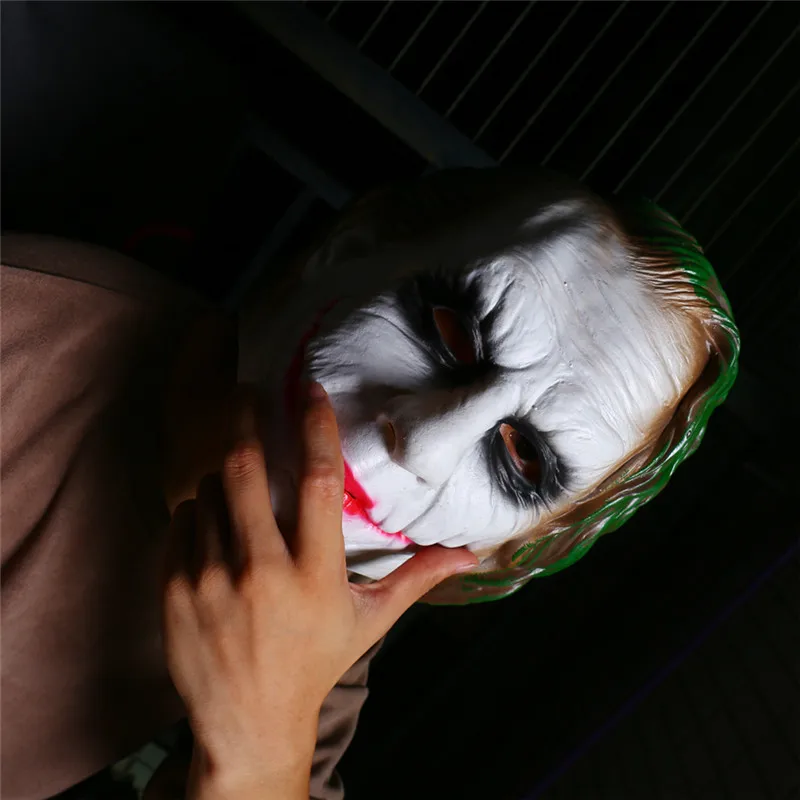 Takerlama Joker Mask Batman Clown Costume Cosplay Movie Adult Party ...