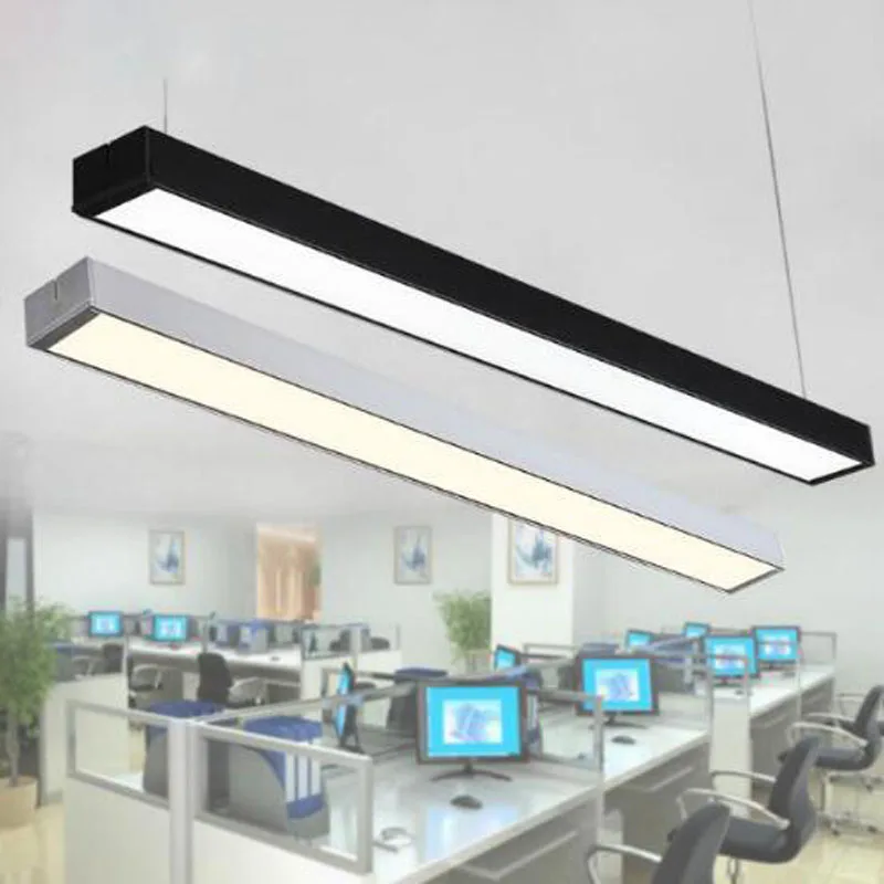 Tira de luces LED de color negro y plateado, candelabros fluorescentes ...