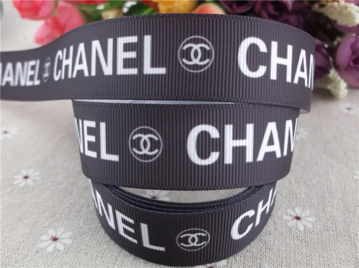 2014 new arrival 7/8'' (22mm) logo printed grosgrain ribbon brand ...